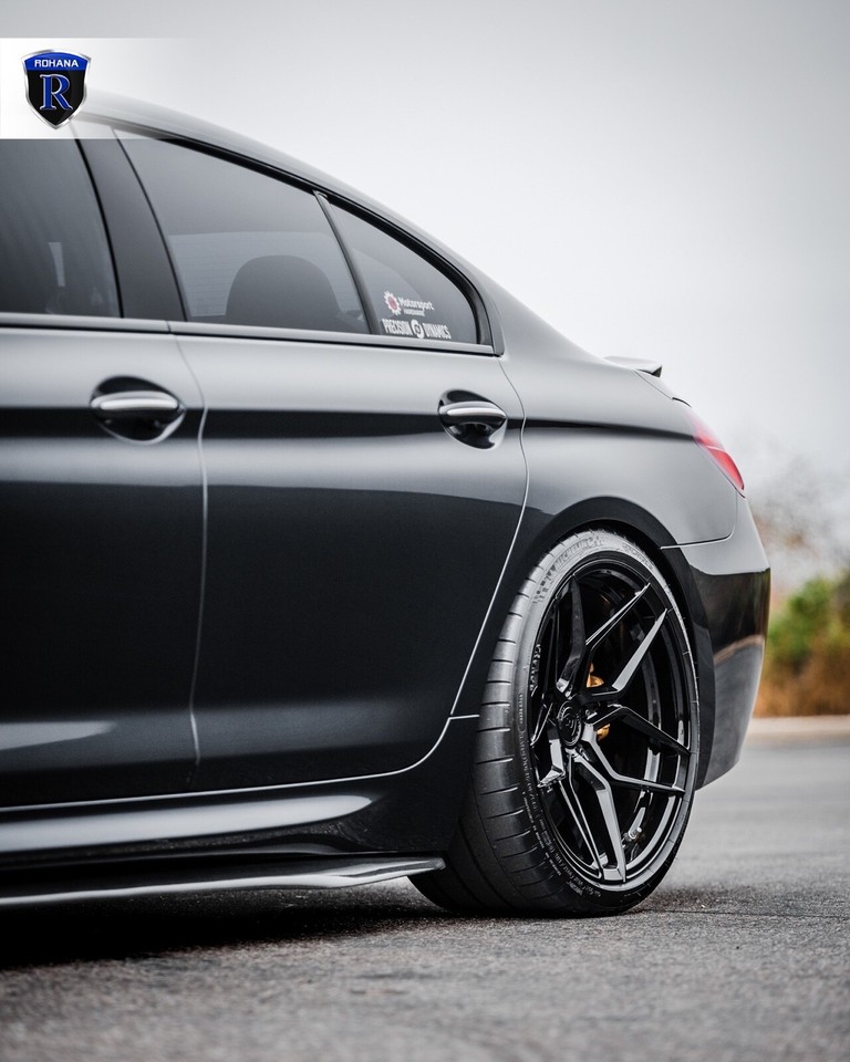 19” ROHANA RFX11 GLOSS BLACK CONCAVE WHEELS FOR BMW F80 M3 F82 M4 19X9 ...
