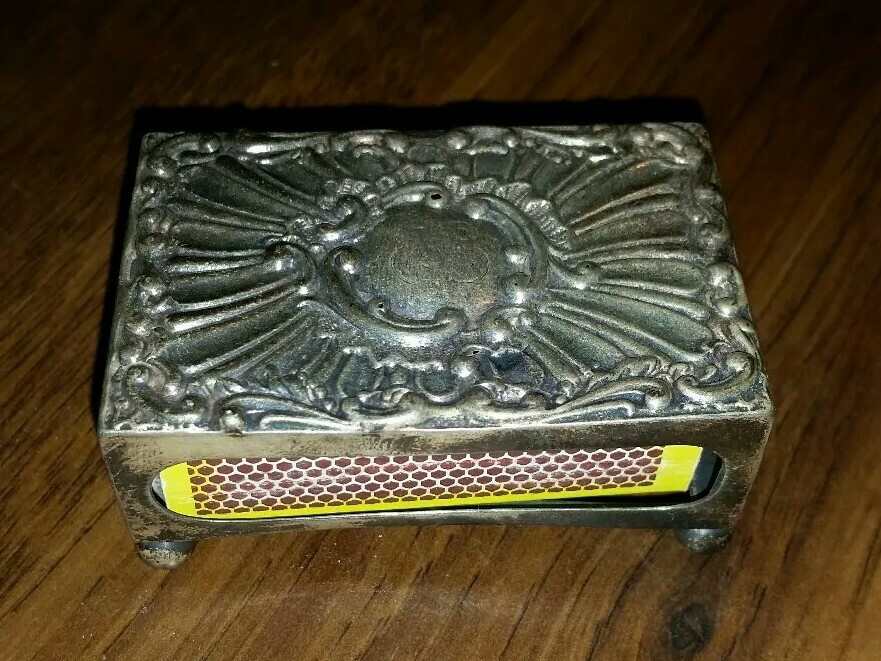 Henry Matthews - 925 Sterling Silver Rectangular MatchBox Case ...