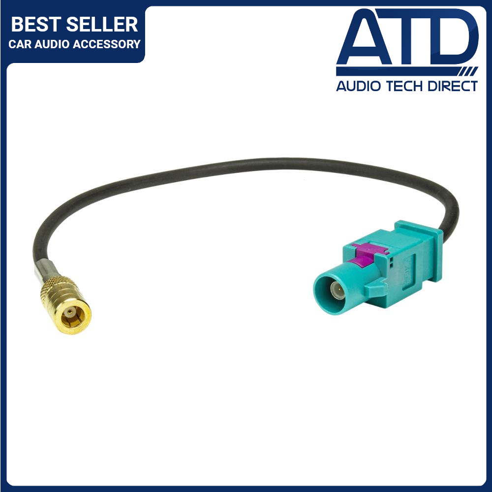 Fakra DAB Male to DAB SMB Female Antenna Adapter Cable For Aftermarket ...