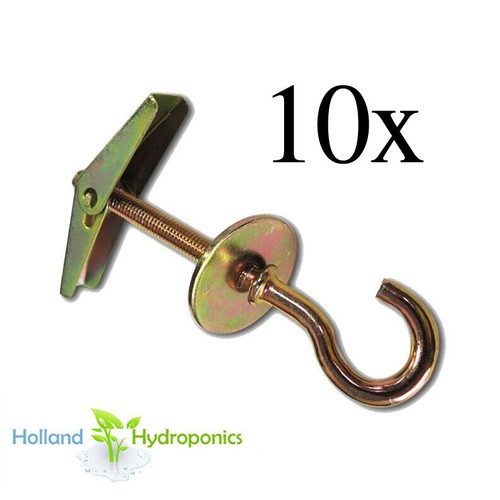 10 x 3" SPRING TOGGLE HOOK For Lifting & Securing Hydroponics Plant ...