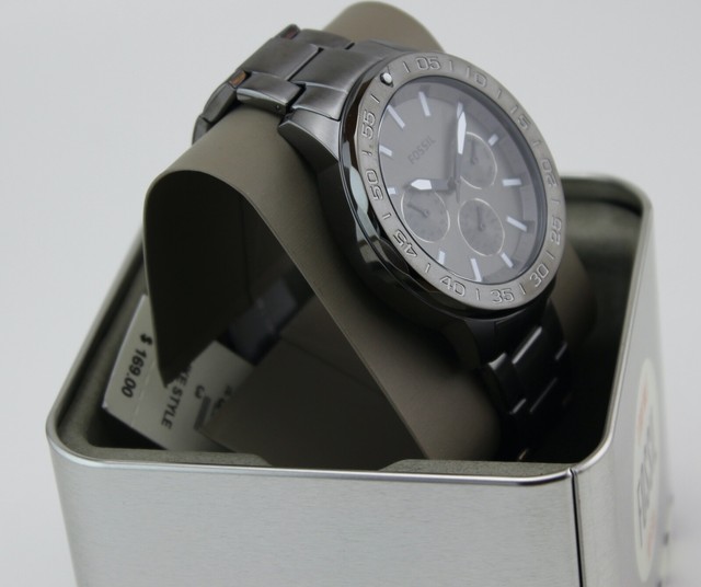 Fossil Mens BQ2491 Bannon Multifunction Smoke Stainless Steel Watch for ...