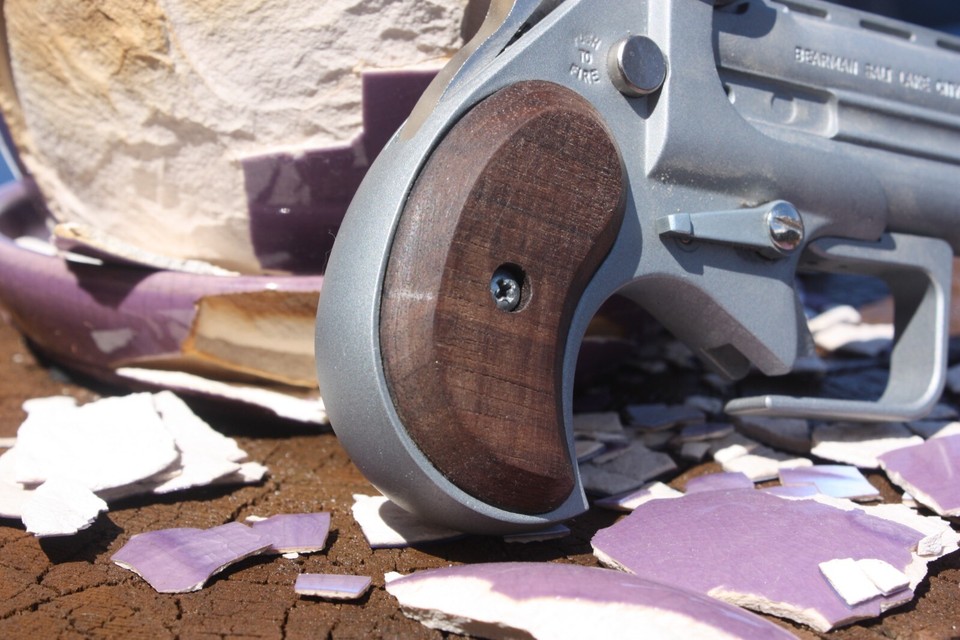 derringer grips Bearman Big Bore Cobra black walnut Wood 9MM 38SPL ...