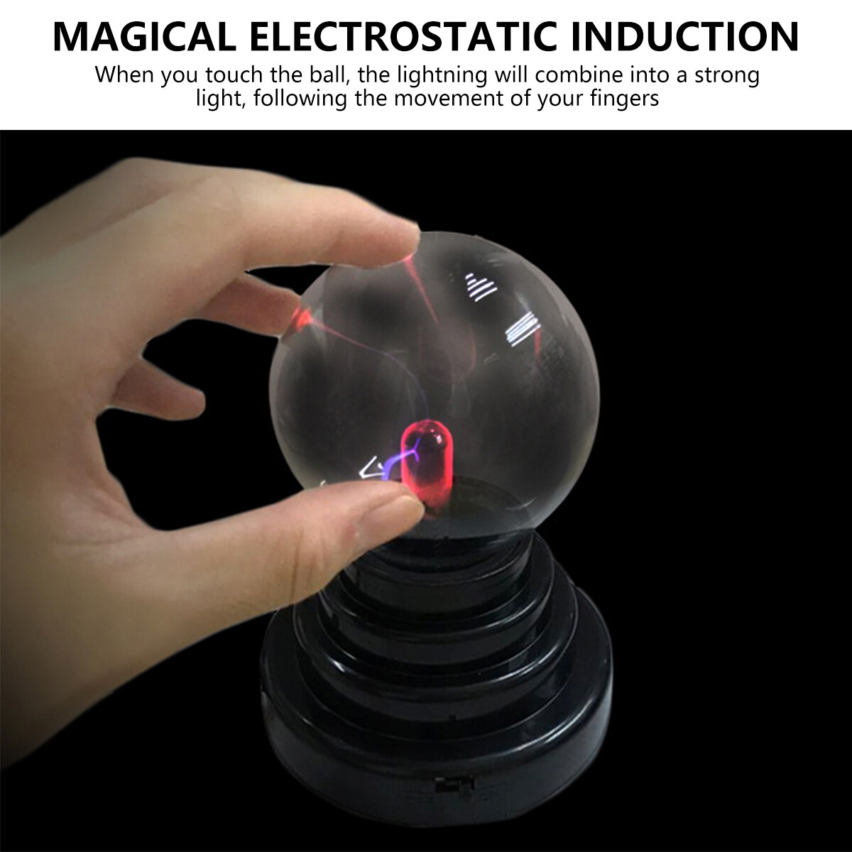 Electric Magic Static Plasma Ball Lava Globe Night Light Lamp Touch ...