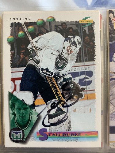 5 Sean Burke hockey cards. 1 card autographed | eBay