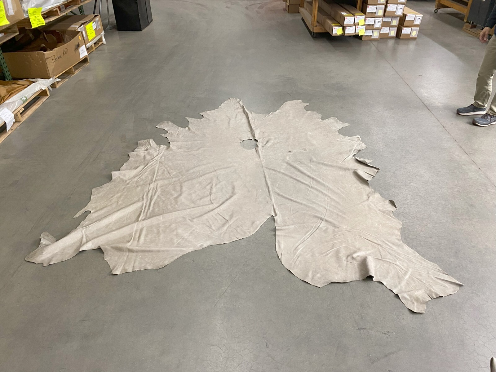 Gray Leather Hide Upholstery Whole Full Cow Hide 45 Square Feet #5312 ...