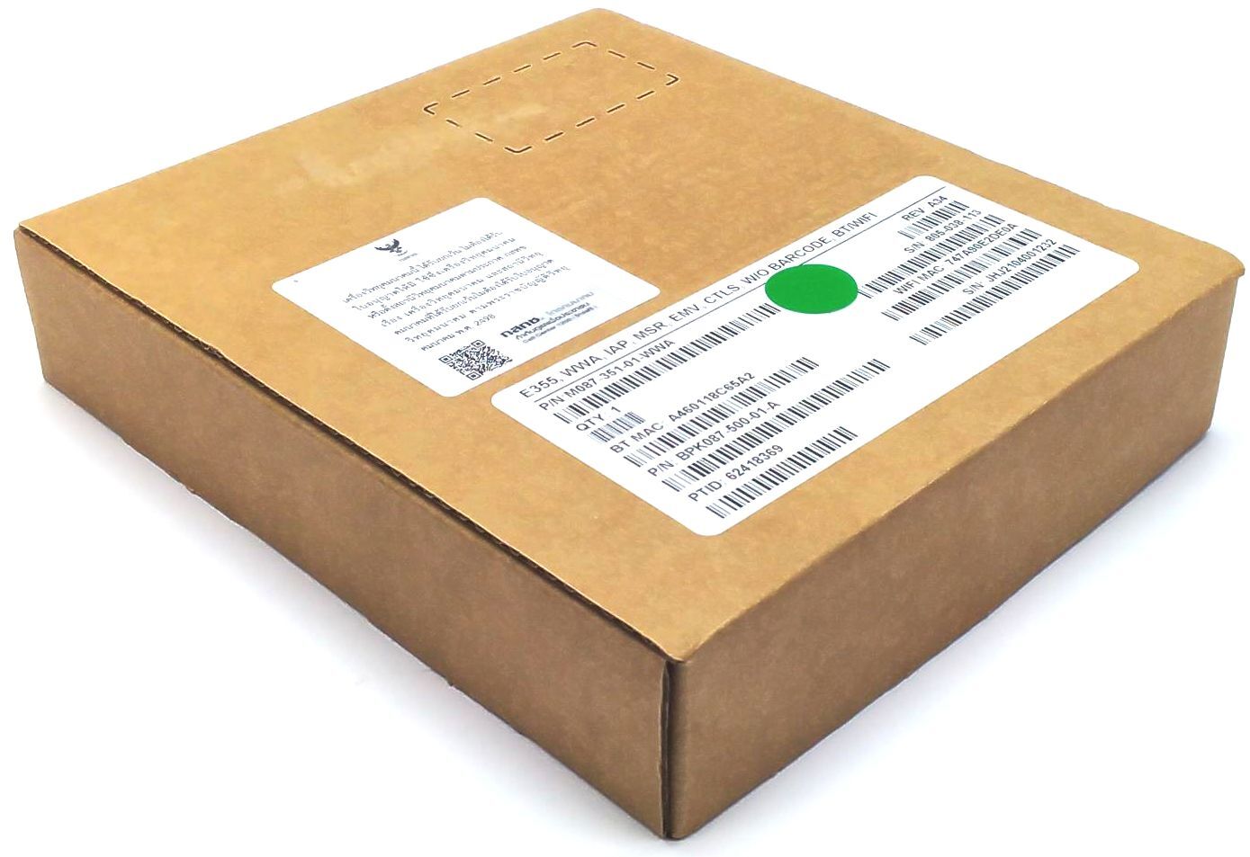 Verifone E355 Bluetooth Wi-fi Mobile Payment Terminal Device M087-351 ...