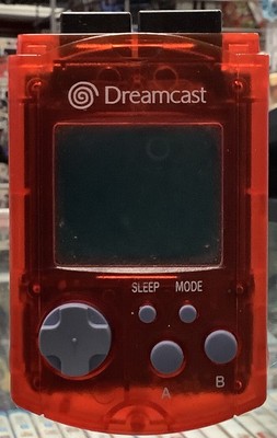 Sega Dreamcast OEM HKT-7000 VMU Visual Memory Unit Memory Card Clear ...