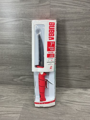BUBBA BLADE 7" BLADE TAPPERED FLEX FILLET KNIFE O.A 15" FOLDING 440HC ...