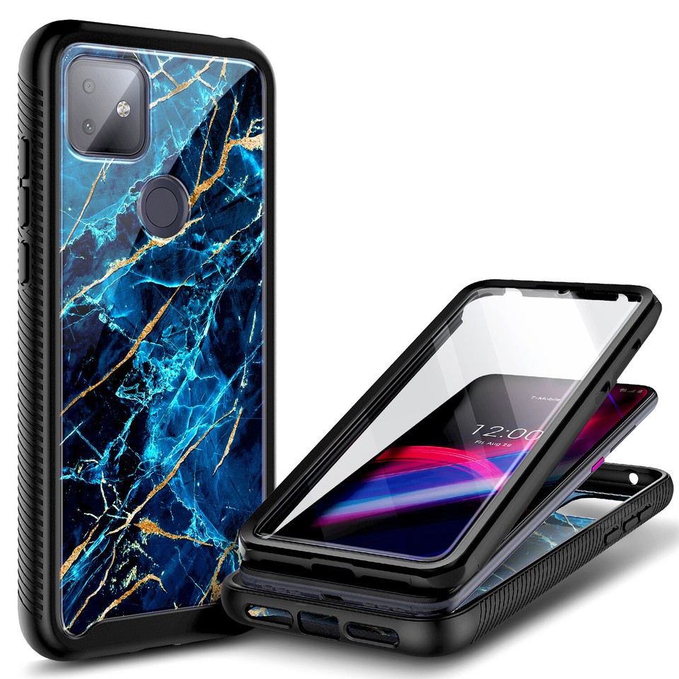 For T-Mobile REVVL 4/Revvl 4+/5G Phone Case Full Body +Built-In Screen ...
