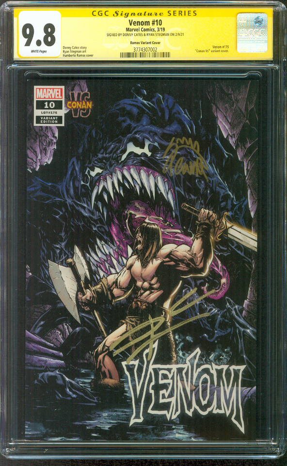 Venom 10 CGC 9.8 2XSS Ramos Conan Variant 3/19 | eBay
