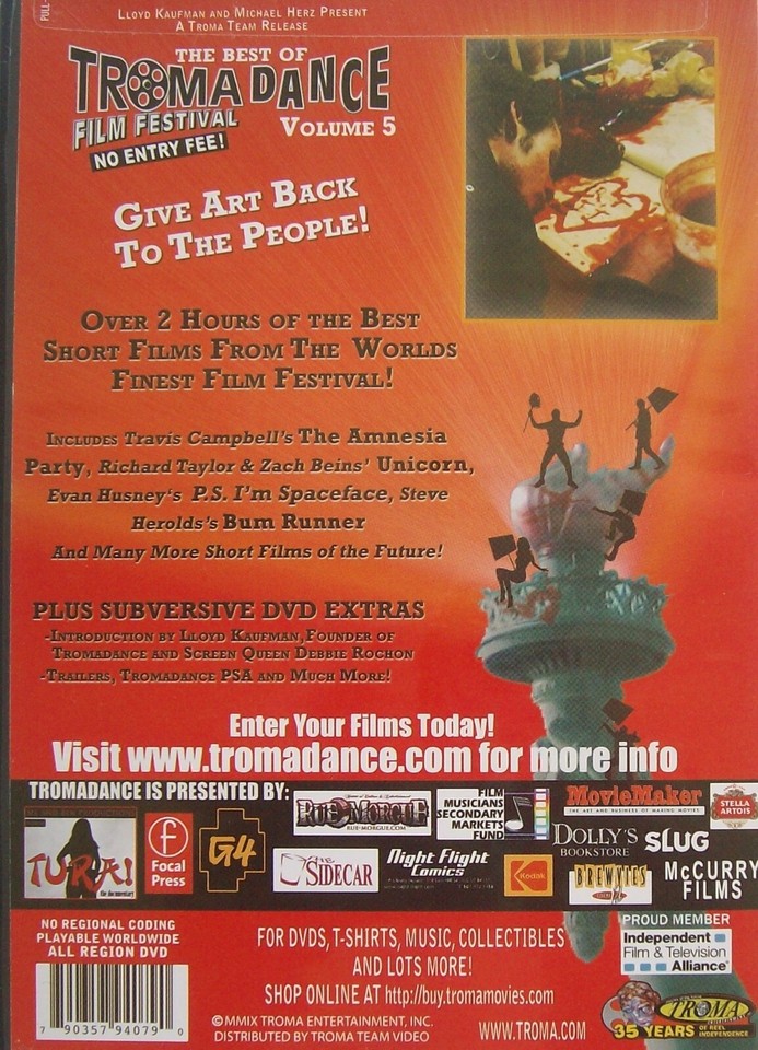Best of Troma Dance Film Festival Vol. 5: Amnesia Party/ Bum Runner ...