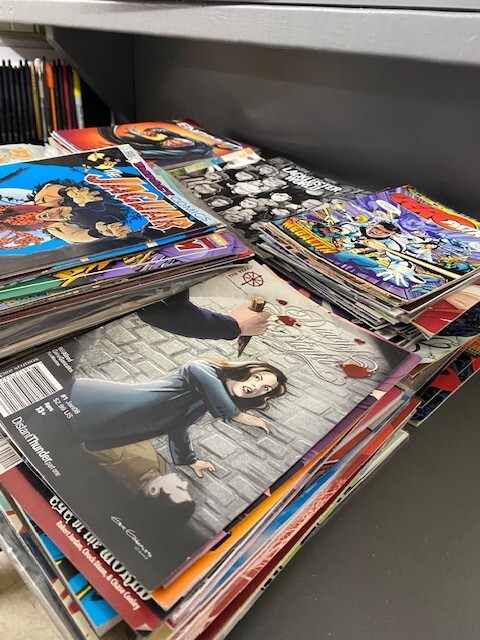 Lot of 449 Comics Book collection with plastic sleeve bulk mixed ...