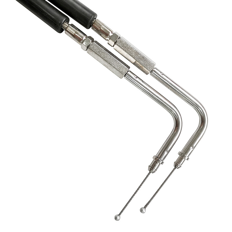 2Pcs Throttle Cable Wire Steel For Harley Davidson Sportster XL1200 883 ...