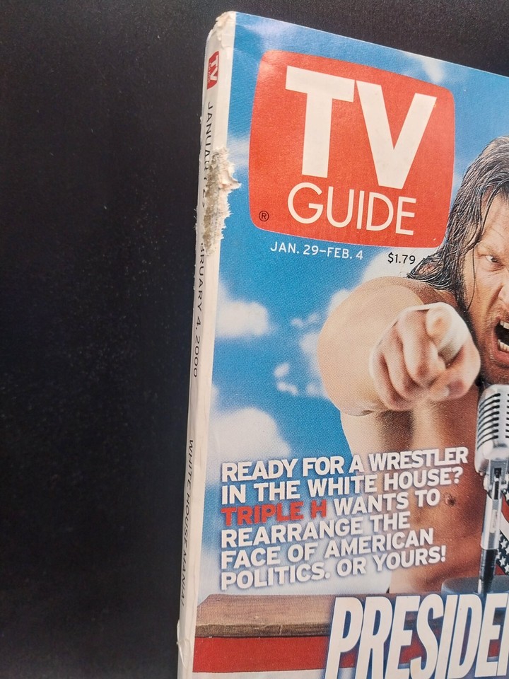 TV Guide Jan 29–Feb 4 2000 Presidential SmackDown Triple H WWE Attitude ...