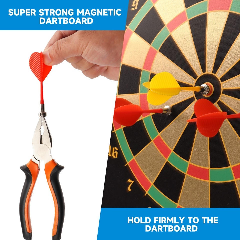 Magnetic Baseball/Dart Board Game with 6 Magnetic Darts Set for Indoor ...