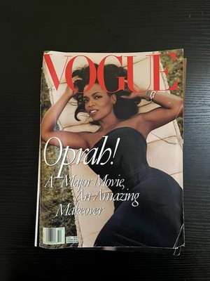 Vogue Magazine VERY DAMAGED October 1998 Oprah Winfrey Cover No Label ...