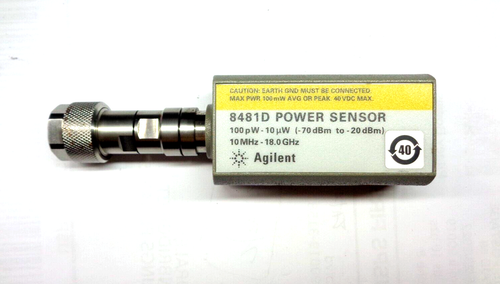 Agilent 8481D Power Sensor 10 MHz to 18 GHz, -70 to -20 dBm | eBay