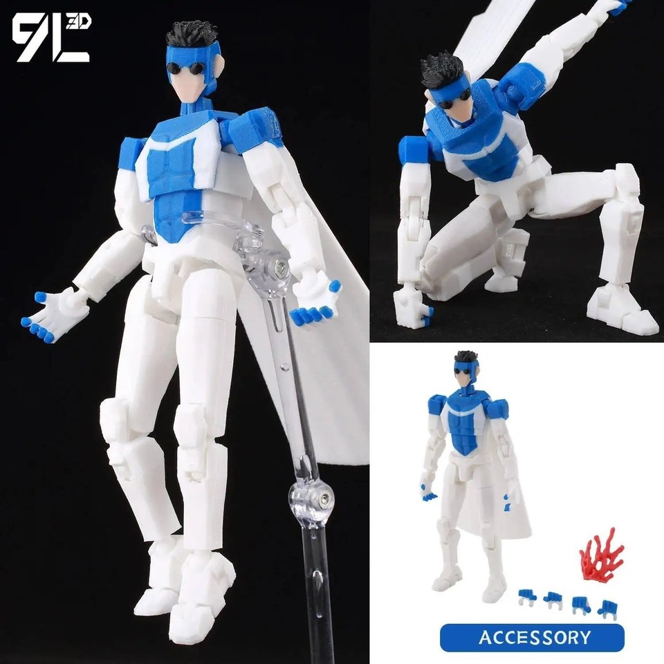 9L3D Lucky 13 Invincible Boy Conquer 3D Printed Anime Action Figure ...
