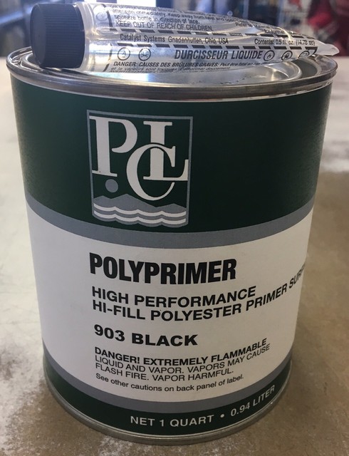 1 QUART 903 BLACK POLYESTER PRIMER SURFACER QUART WITH HARDENER PCL ...