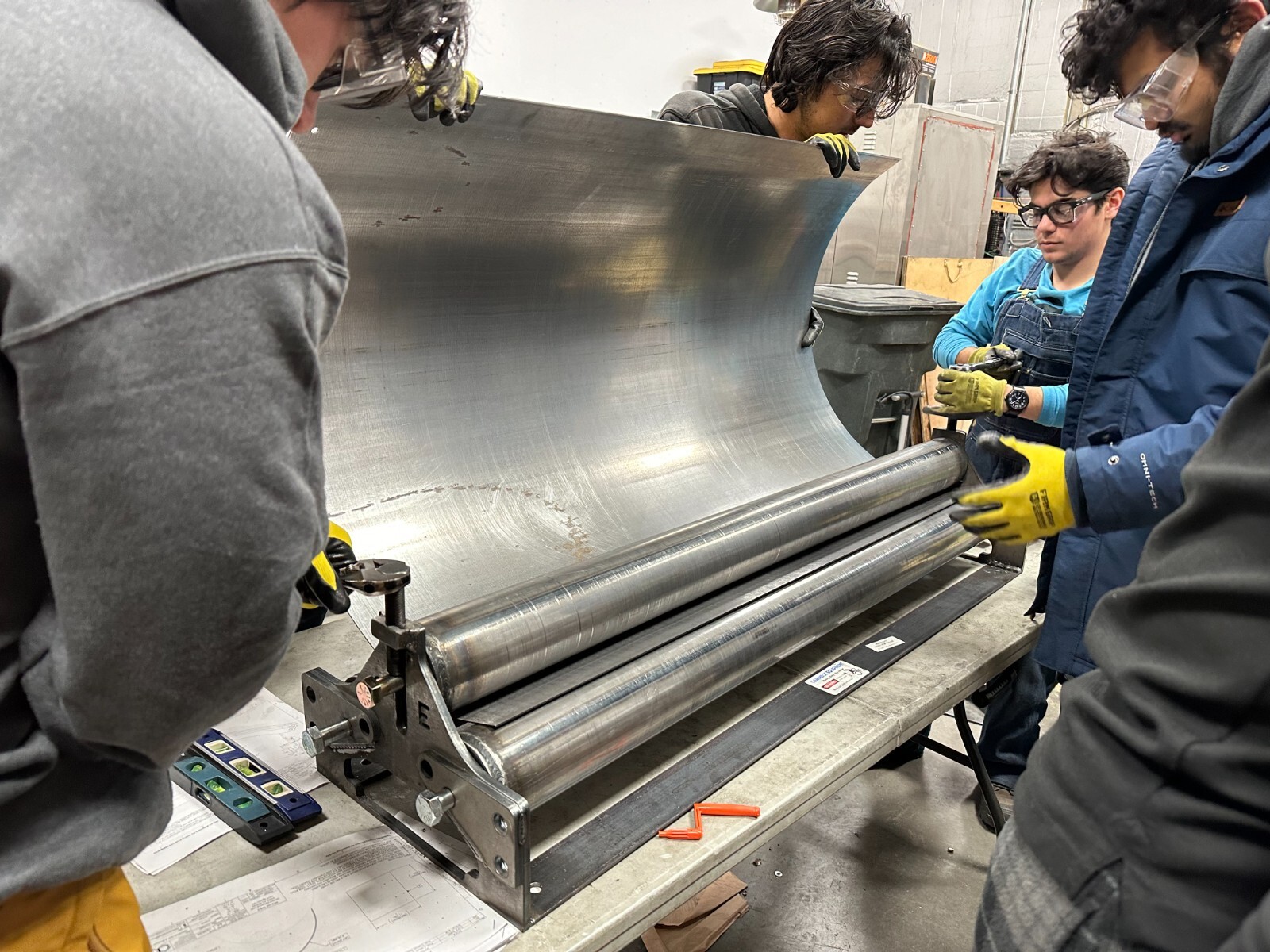 48 Super Heavy Duty Sheet Metal Roller Slip Roll rolling x 1/8 steel 10 ...