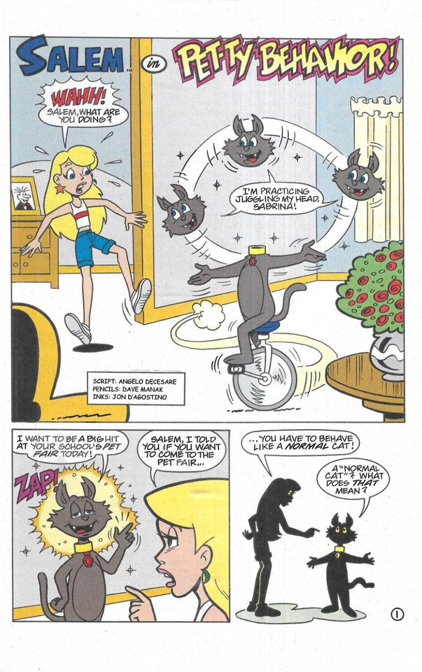 Sabrina Comic 33 First Print Cover A 2002 Mike Gallagher Dave Manak Jon ...