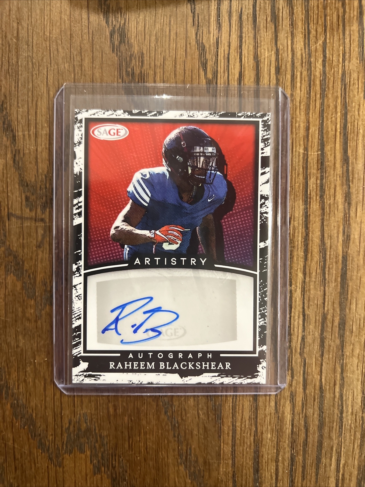 2022 Sage Artistry Auto Raheem Blackshear A-RB RC Bills | eBay