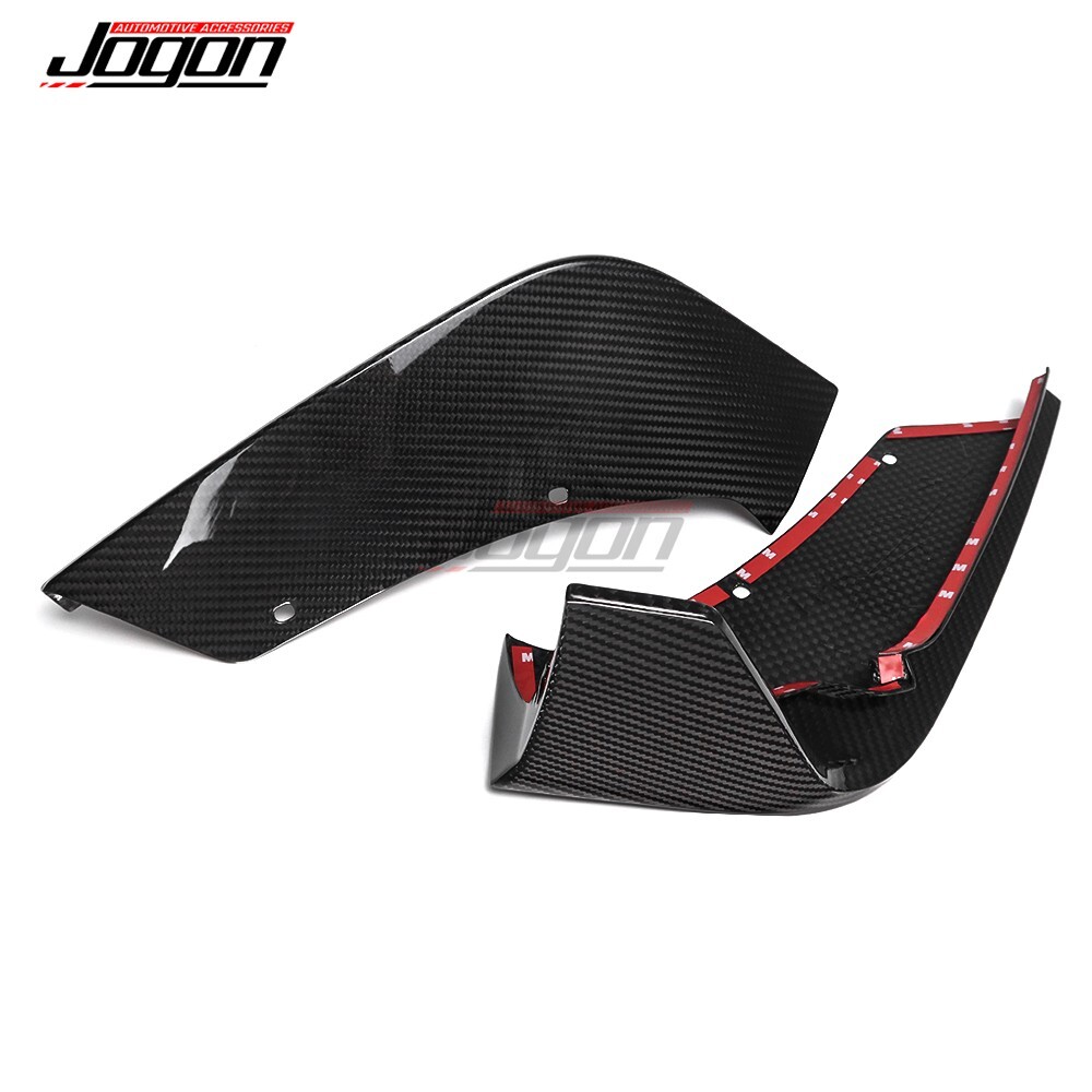 Carbon Rear Bumper Side Splitters Fins Covers For Corvette C8 Z51 ...
