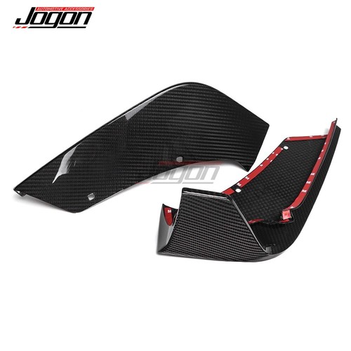 Carbon Rear Bumper Side Splitters Fins Covers For Corvette C8 Z51 ...