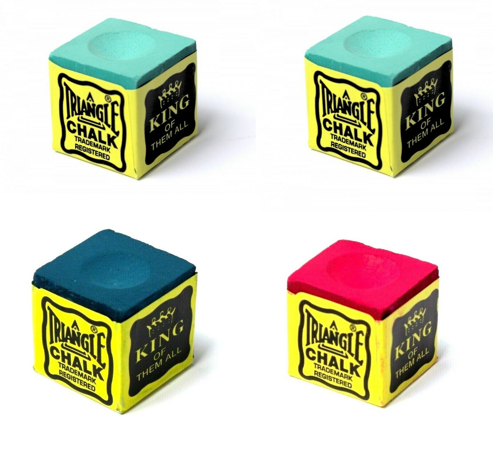 GENUINE TRIANGLE SNOOKER or POOL Cue Tip CHALK - By Tweeten USA in BOX ...