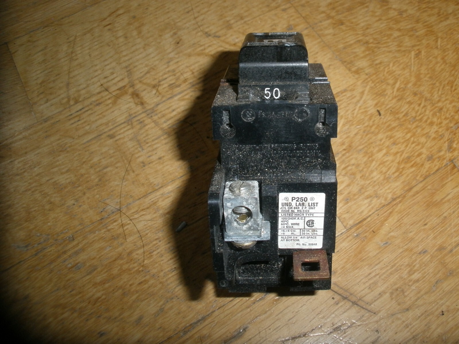 Ite/ Bulldog P250 50 Amp 240 Volt 2p Pushmatic Circuit Breaker 2 Year ...