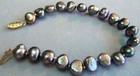 JCM JACMEL MAURITIUS 14K BLUEISH SILVER PEARL NECKLACE & BRACELET ...