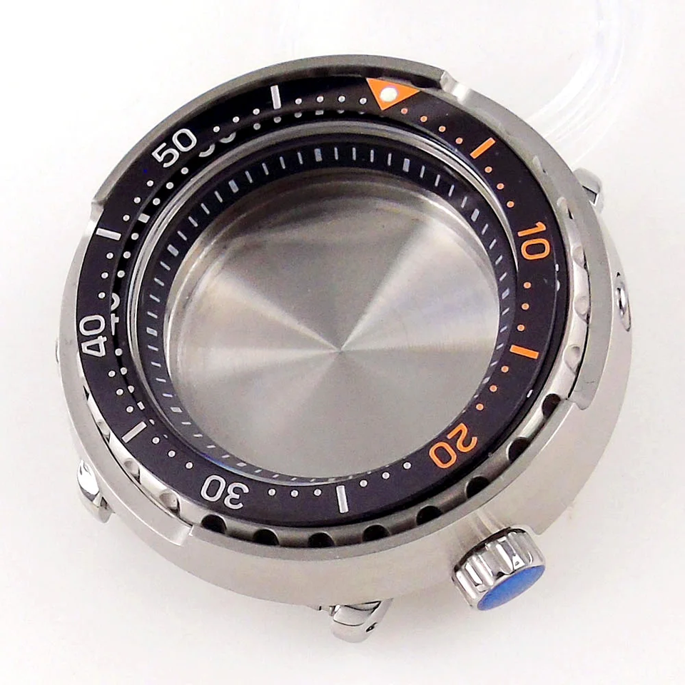 20ATM Diving Steel Watch Case 46.5mm Fit NH35 SKX Watch Parts 4.0 O ...