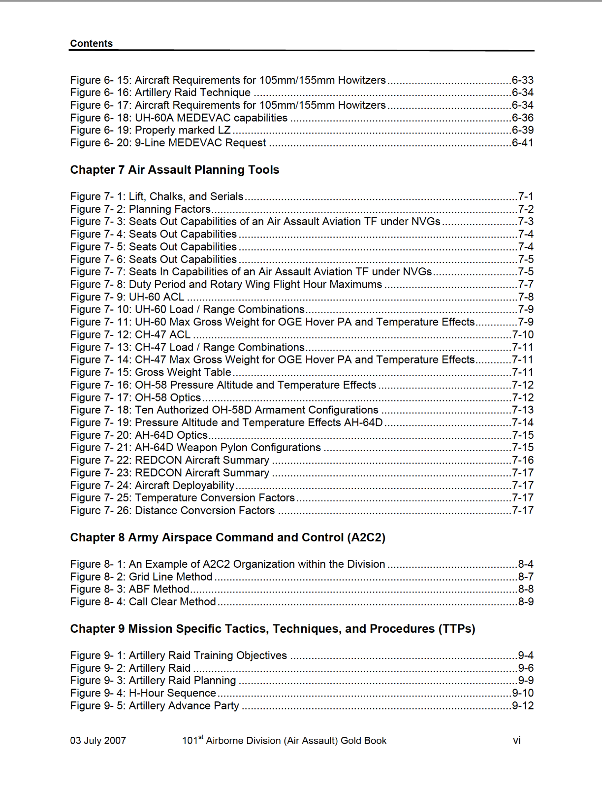 276 Page 2007 101st AIRBORNE DIVISION (AIR ASSAULT) GOLD BOOK TTPs ...