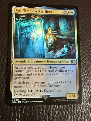 Mtg FIN Final Fantasy — Cid, Timeless Artificer 411— Foil—NM | eBay