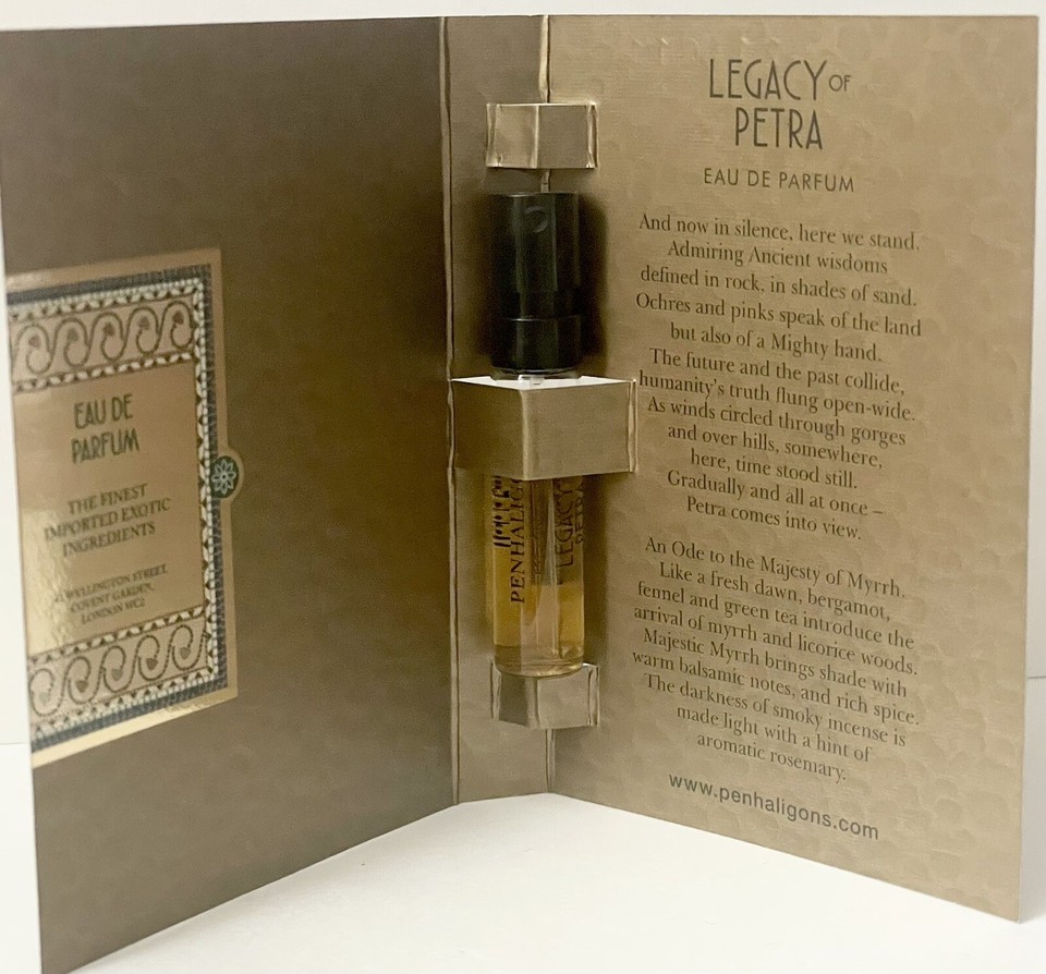 Penhaligon's LEGACY OF PETRA Eau de Parfum EDP Perfume Sample .05 oz ...