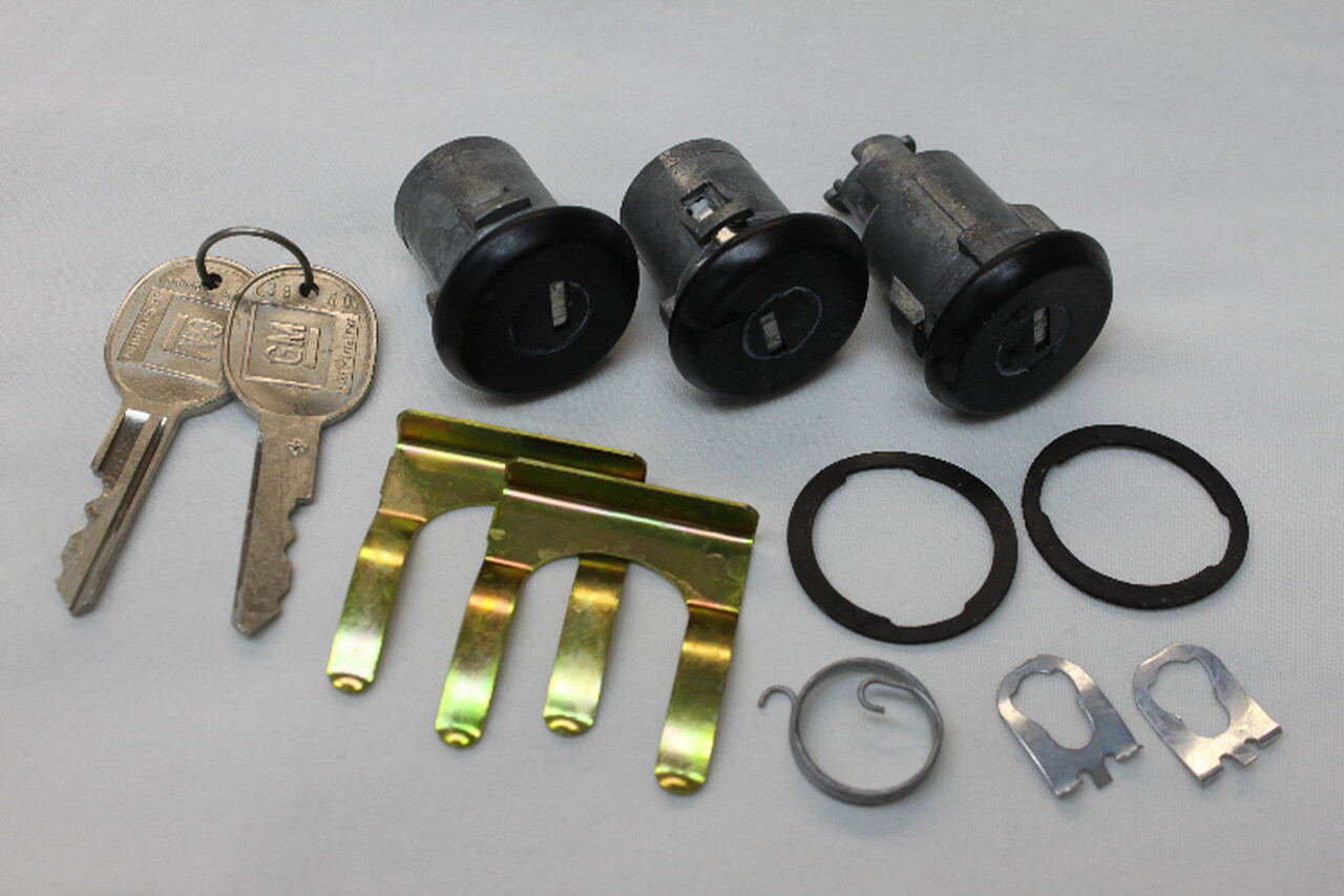 82-85 Camaro Door & Hatch Lock Cylinder Set w/ Mechanical Rear Hatch ...