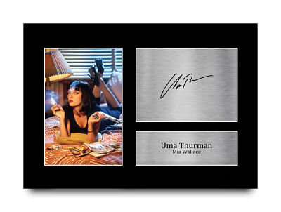 Uma Thurman Pulp Fiction Gift Idea Signed Autograph Picture Print to ...