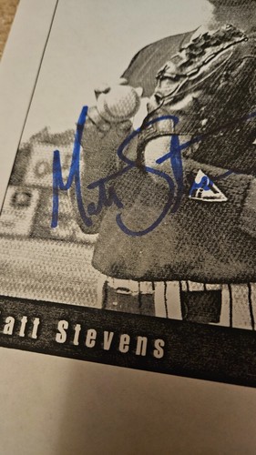 Matt Stevens Autograph Clearwater Phillies Baseball AAA Glens Falls NY ...