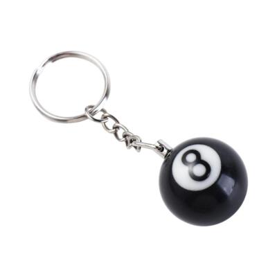 Ball Snooker Billiards Keychain Lucky Black 8 Keyring NO.8 Key Chain ...