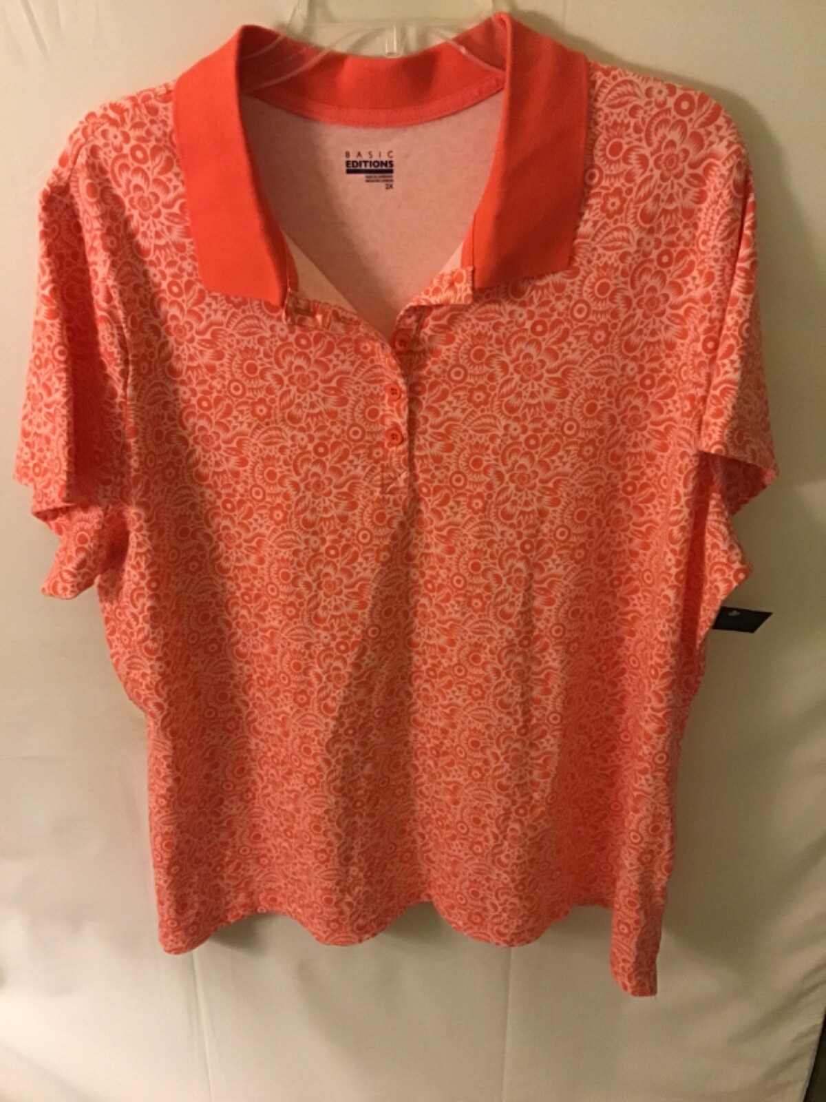 Basic Editions Womens Polo Shirt Size 2X NWT | eBay