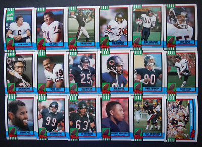 1990 Topps Chicago Bears Team Set of 18 Football Cards | eBay