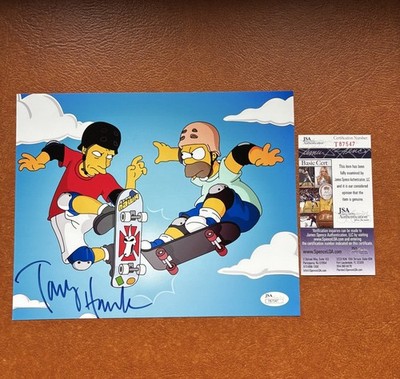 Tony Hawk Signed Simpsons 8 x 10 JSA Autograph Auto Signature Homer ...