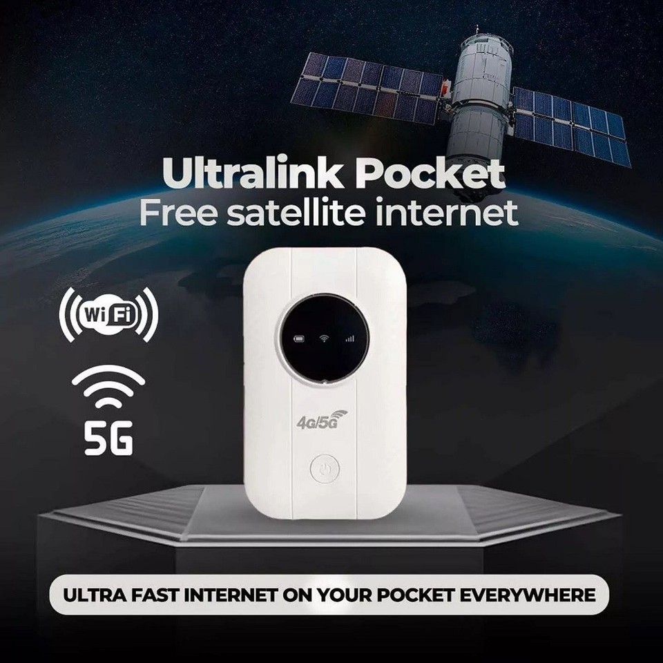 Portable 4G/5G WiFi Satellite Internet Ultralink Pocket High Speed ...