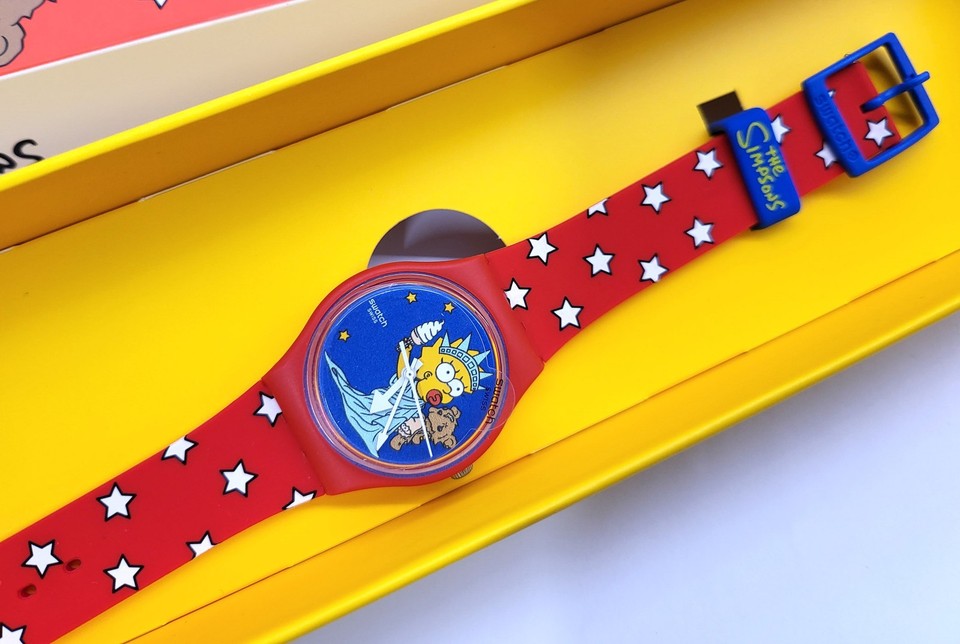 Swatch Special 2023 The Simpsons - SO28Z120- Little lady Liberty ...