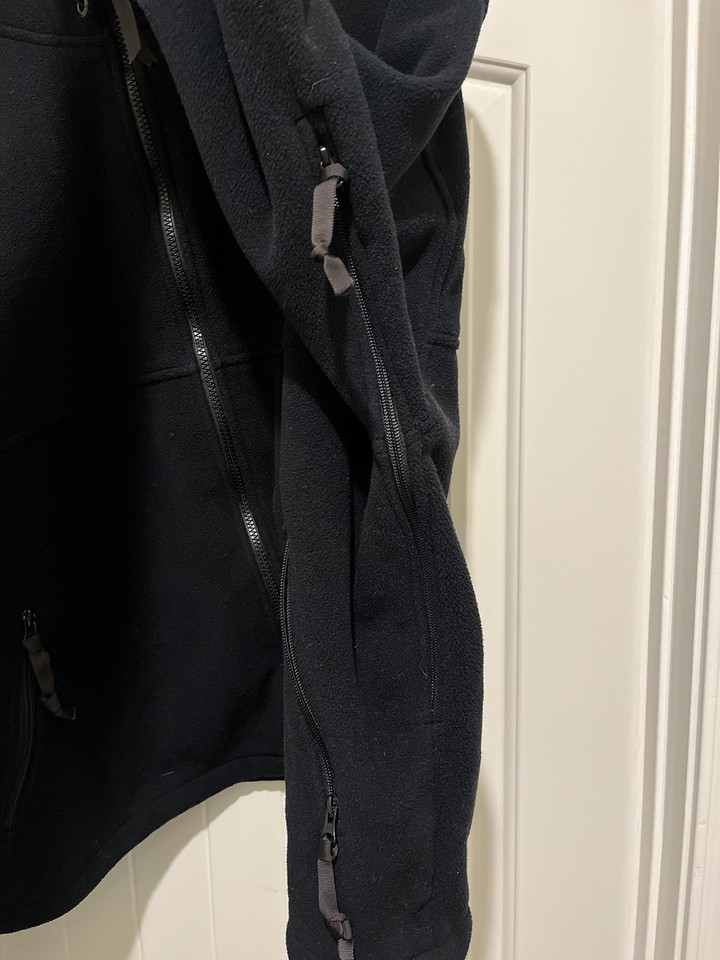 USGI Fleece Windstopper Jacket Black XL X-Large Regular Peckham SPEAR ...