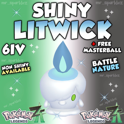 SHINY LITWICK 6IV Shiny Pokemon Legends ZA | eBay