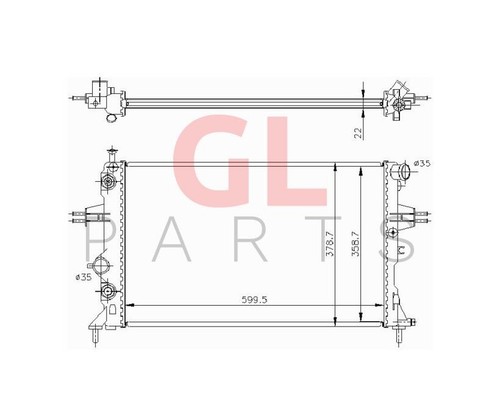 FOR OPEL ZAFIRA B 2008-2011 Radiator Engine Cooling 1300196 New | eBay