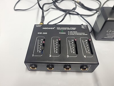 Newwer NW-300 4-channel STEREO MINI Headphone AMPLIFIER low Noise Clear ...