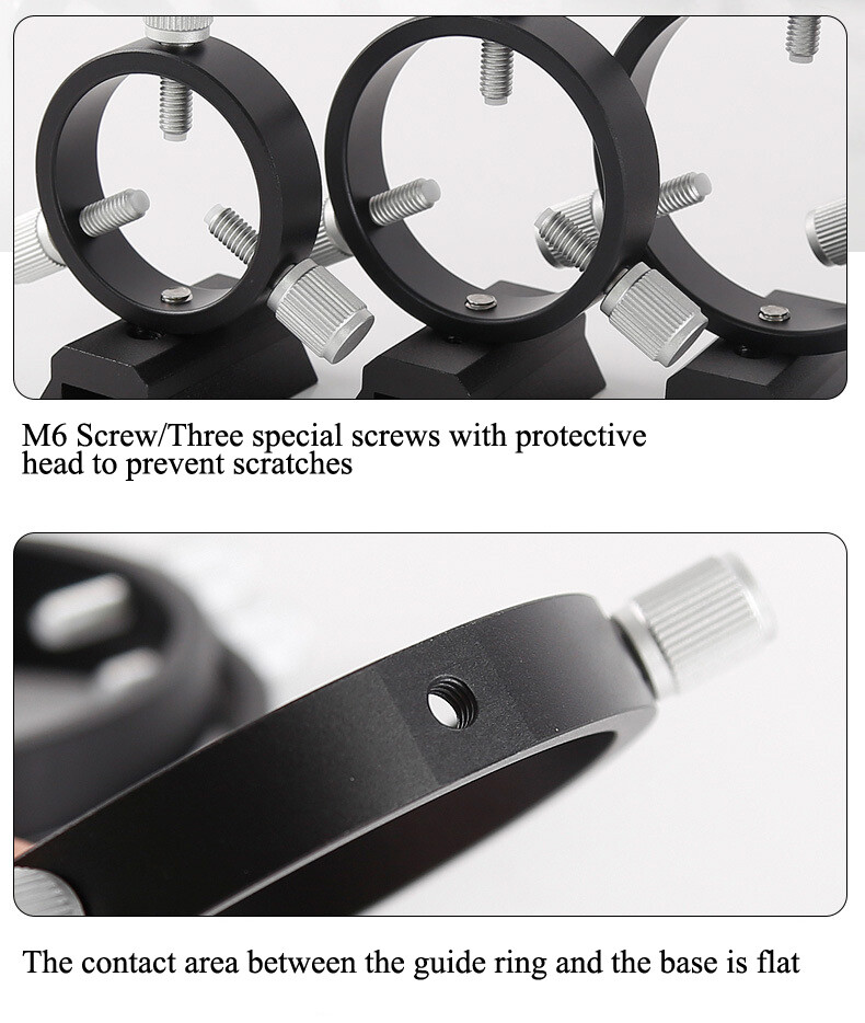 Finder Scope Guiding Scope Ring Kit 42/50/60/68/80/90/102mm for Choice ...