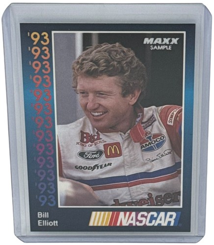 Bill Elliott 1993 MAXX Sample Card 1 Of /30,000 Promo NASCAR Ford ...